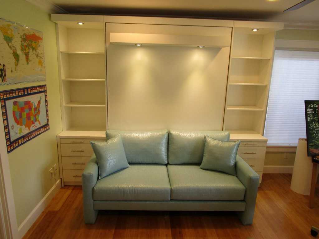 Bed Over Sofa - Murphy Bed USA - Custom Murphy Beds